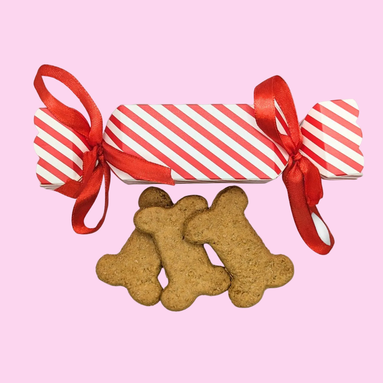 Christmas Bon Bon Dog Treat With Turkey and Cranberry Cookies 3 Pce ...
